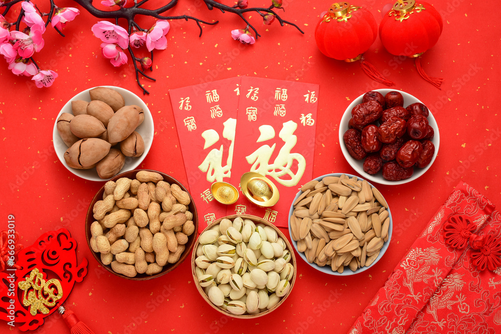 Background materials for traditional Chinese festivals such as New Year ...