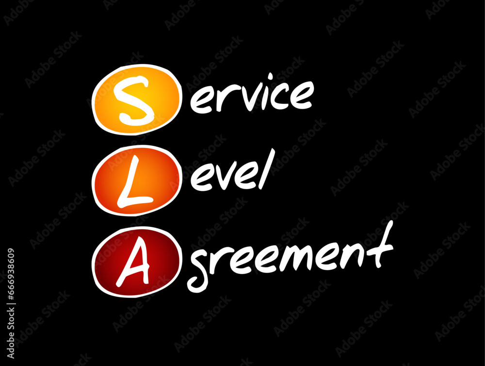 SLA Service Level Agreement - commitment between a service provider and ...