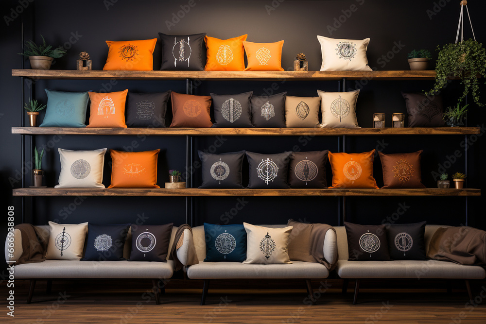 lineup of cushions that customers can personalize with their own ...
