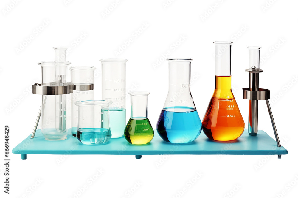 Science Laboratory Equipment isolated on transparent background ...