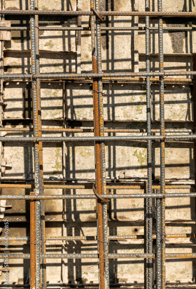 Reinforcing steel Beam for building,Construction work.Rebar steel bars ...