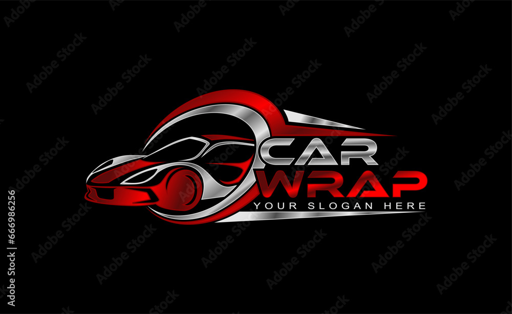 Car sticker Wrap Logo Template modern design Stock Vector | Adobe Stock