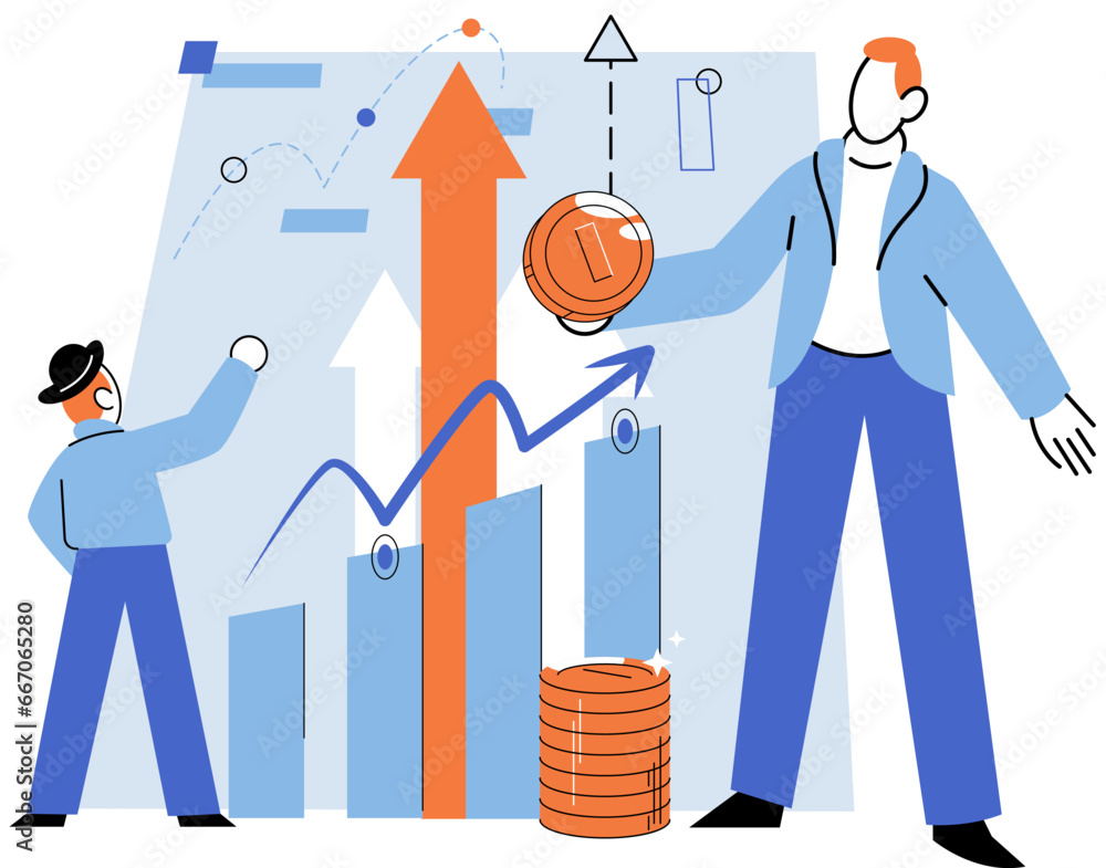 Partnership offer. Vector illustration. Design influences visual ...