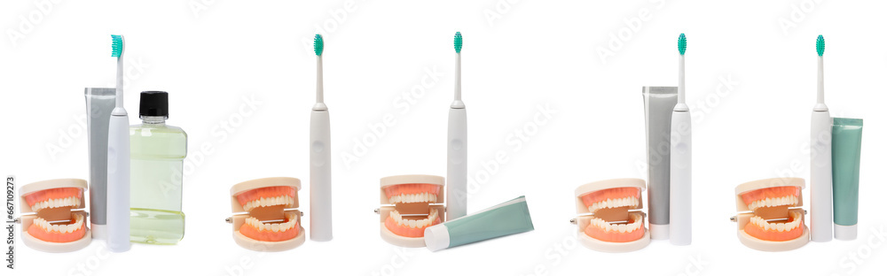 Electronic ultrasonic toothbrush, mouthwash, floss, tongue cleaner and ...