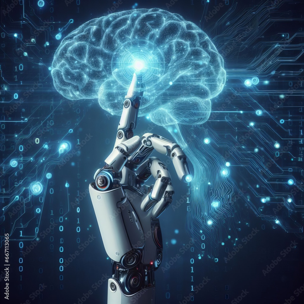 Binary data interaction with a robotic hand. The future of artificial ...