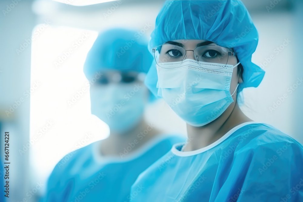 Medical doctor ER team, surgeon and anesthetist on medical clinic room ...