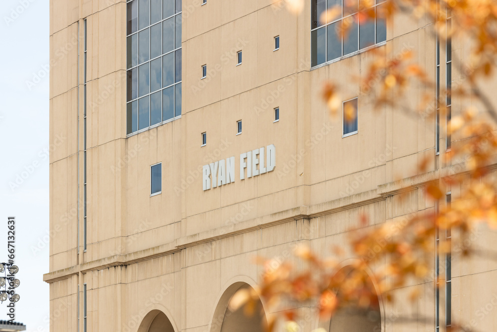 Evanston, IL, USA - October 23, 2023: Ryan Field, built in 1926, is ...