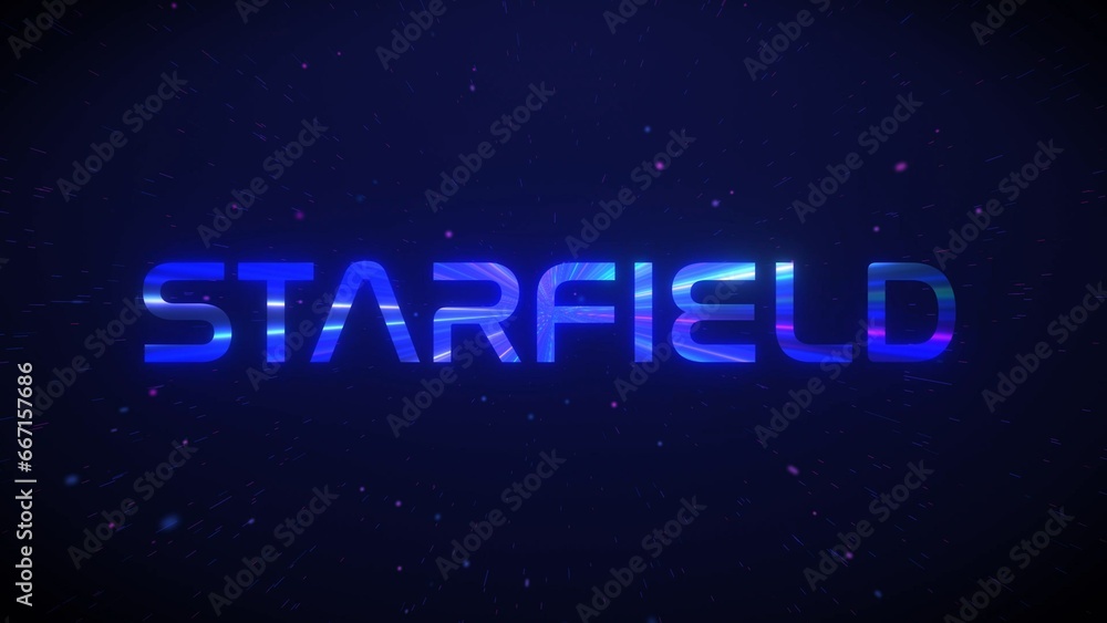 Starfield Hyperspeed Portal Warp Title Intro Stock Template | Adobe Stock