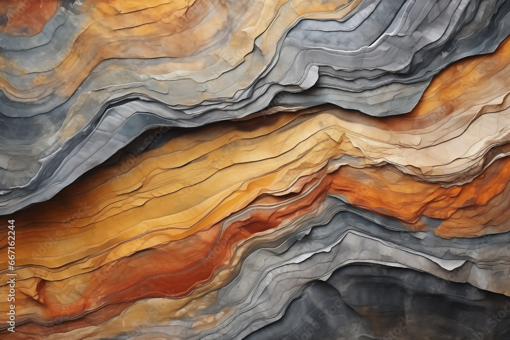 Nature-Inspired textures: Organic stone surface with wavy texture ...