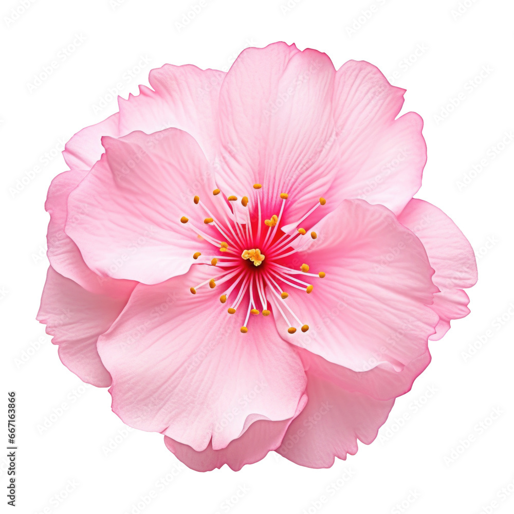 Sakura Flower Isolated on Transparent Background Stock Illustration ...
