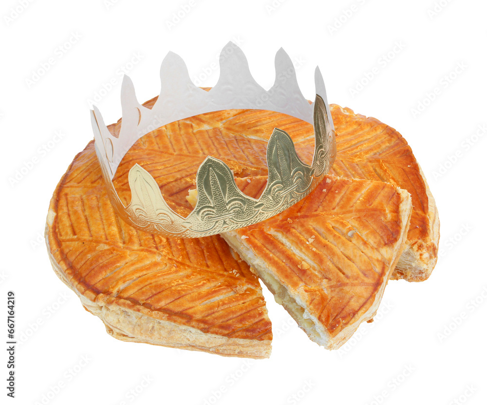ภาพประกอบสต็อก Galette des rois / fond transparent ภาพ | Adobe Stock