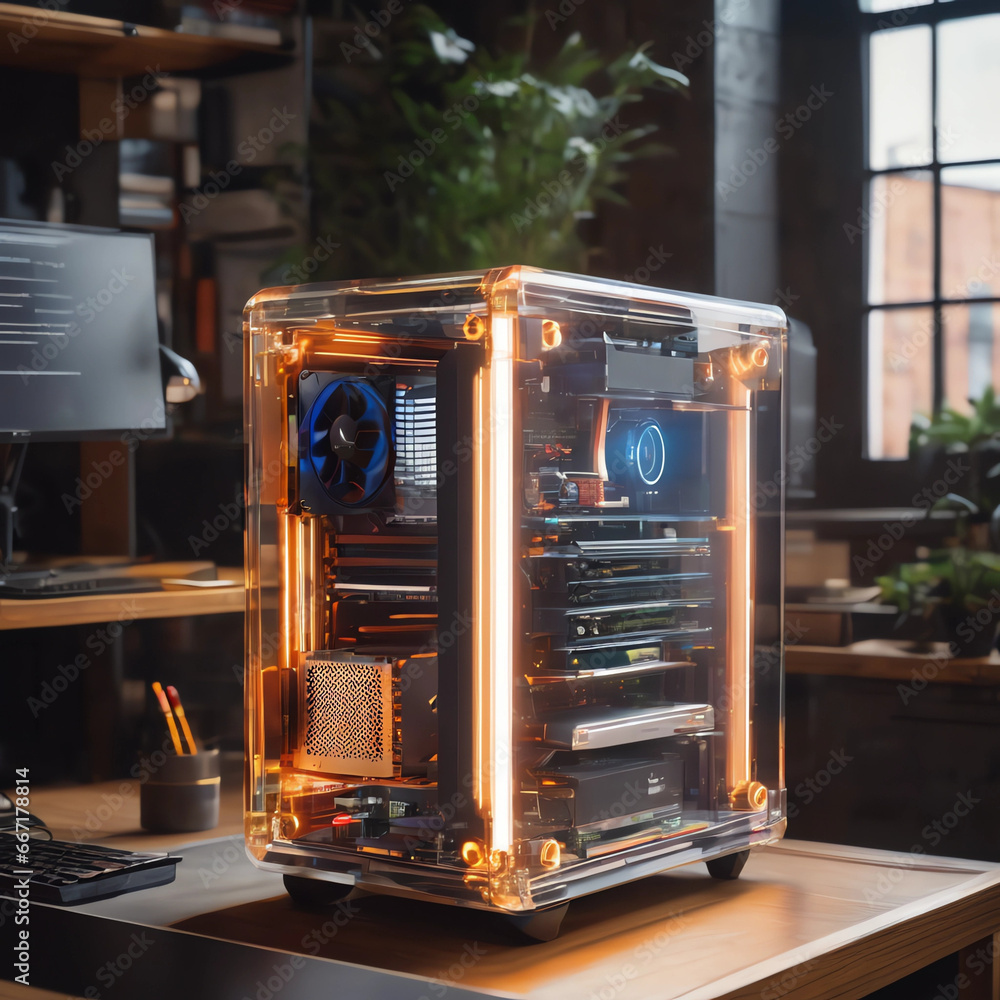 A translucent polycarbonate PC case, designed by Dieter Rams ...