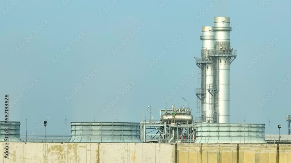 Captured From The Skies A Cutting Edge Power Plant Showcases Sleek Futuristic Design Merging