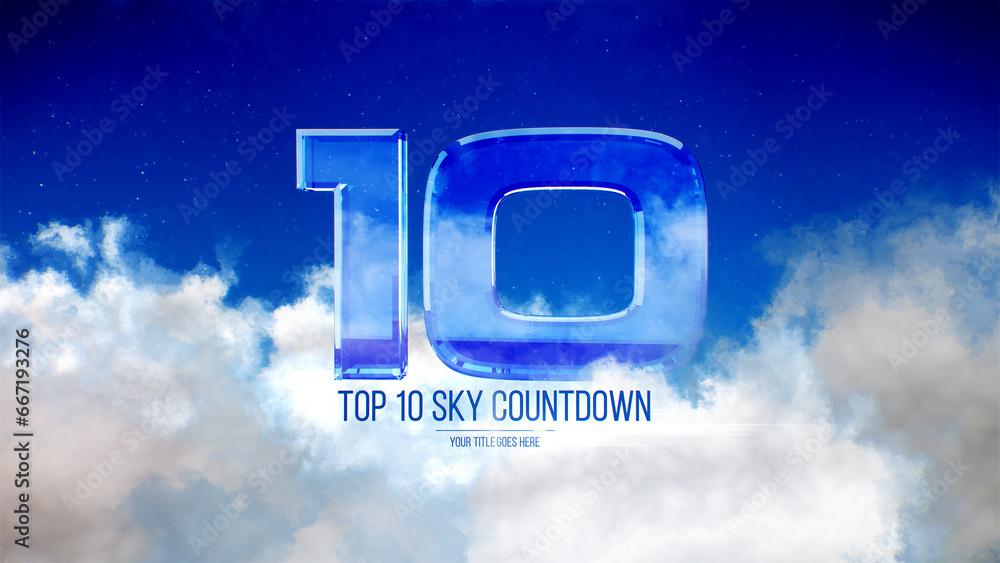 Top 10 Sky Countdown Stock Template | Adobe Stock
