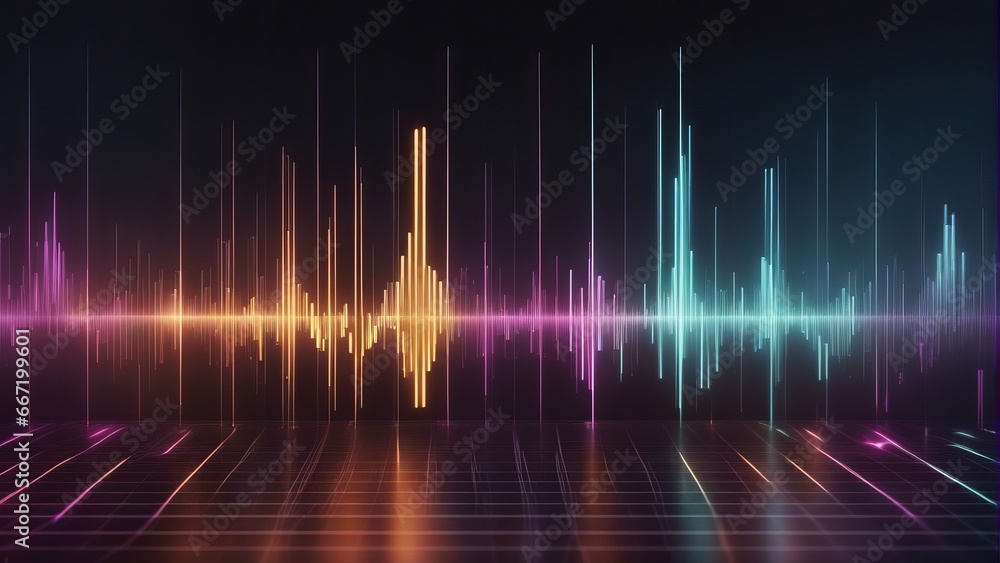 Graphical representation of the amplitude of different sound ...
