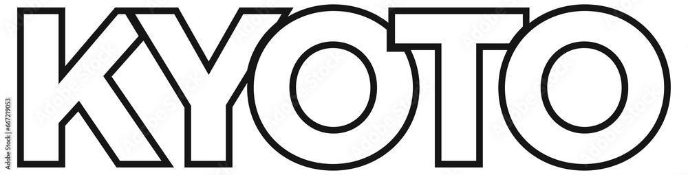 Kyoto in the Japan emblem. The design features a geometric style ...