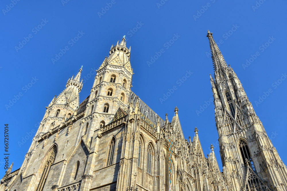 Wien, Stephansdom, Riesentor, romanisch, Portal, Eingang, Österreich ...