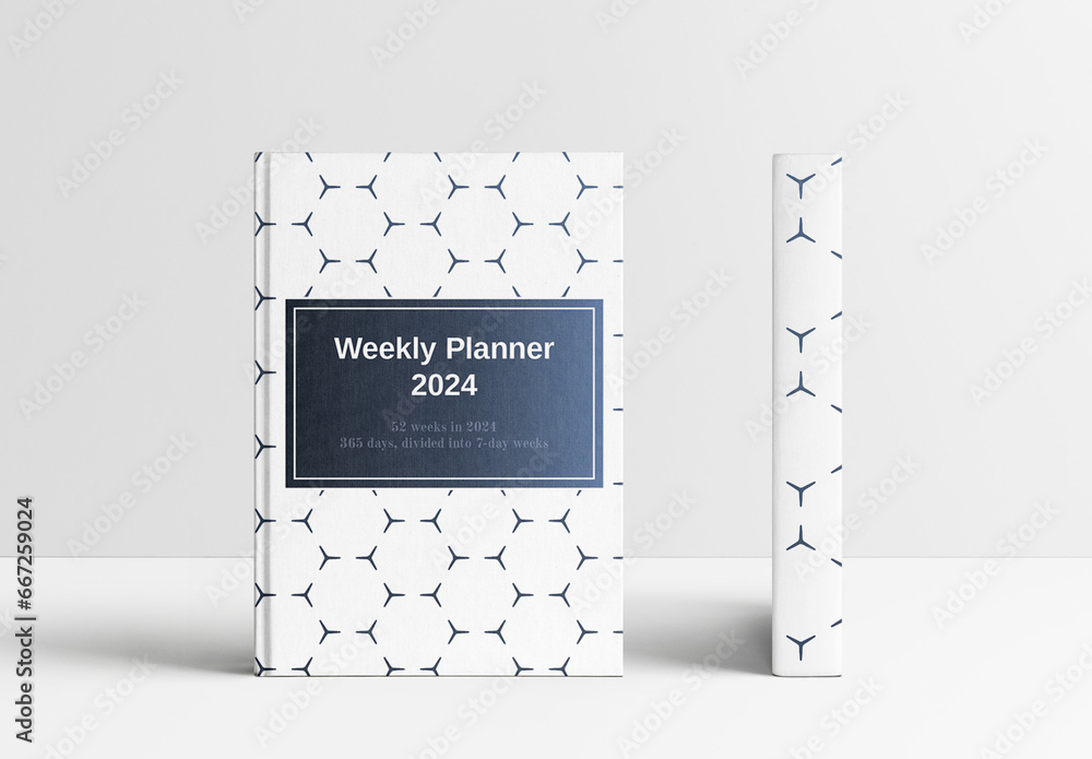 Weekly Planner 2024 Layout Stock Template | Adobe Stock