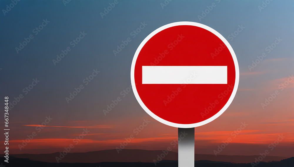 isolated red not allowed stop sign prohibition sign or stop sign ...
