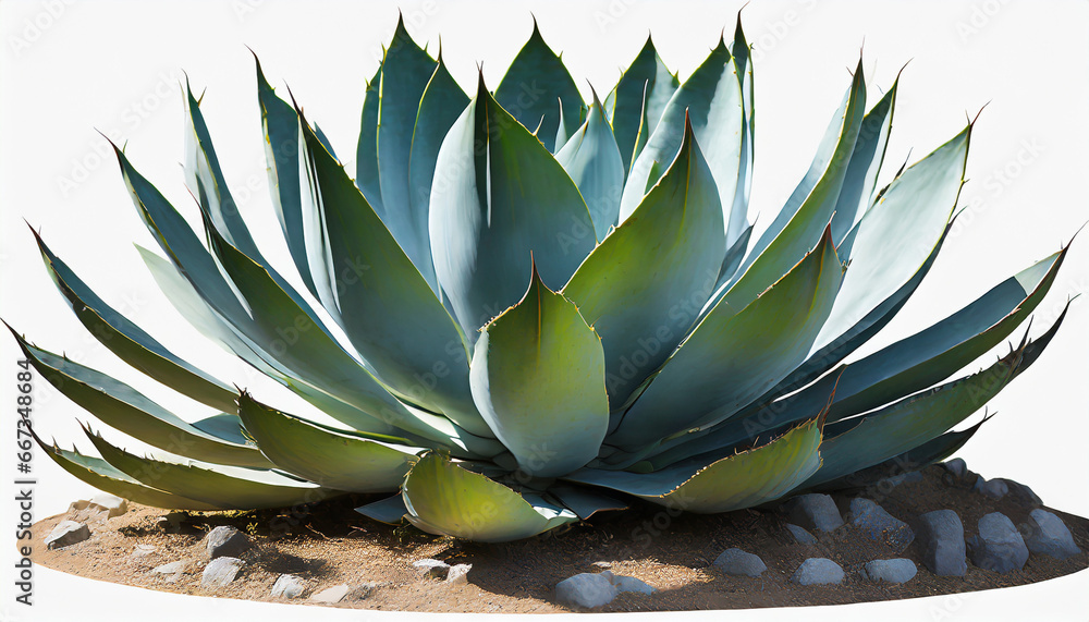 agave bush png file of isolated cutout object with shadow on ...