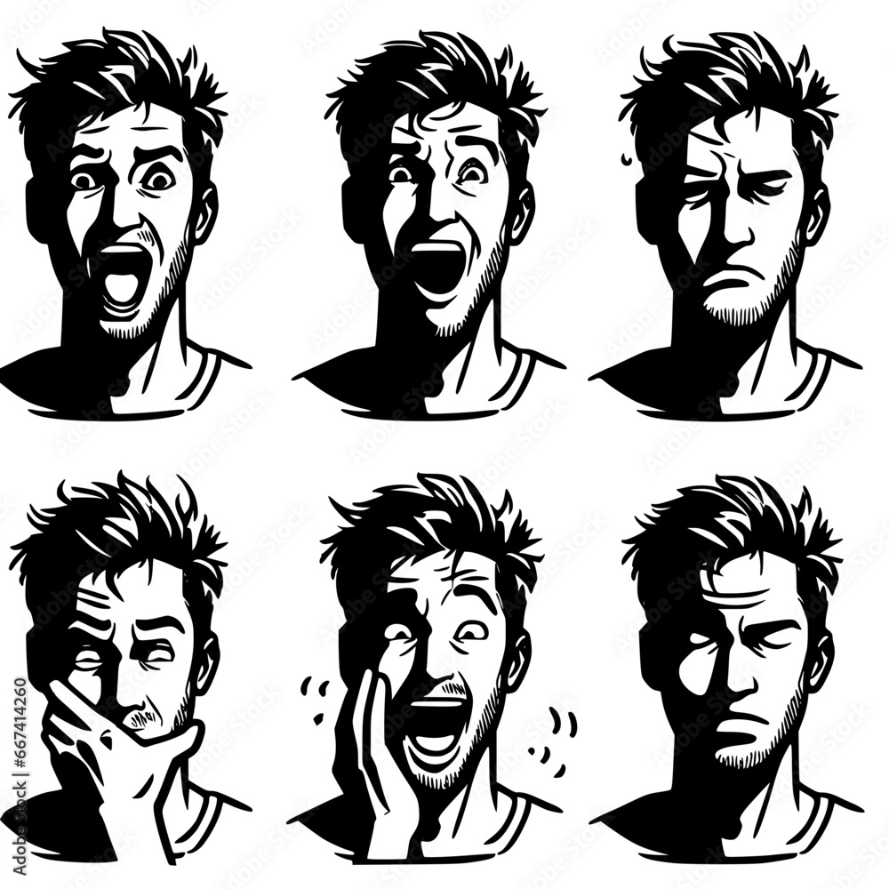 The Language of Faces: Expressive Emotions in One Face, Set of Editable ...