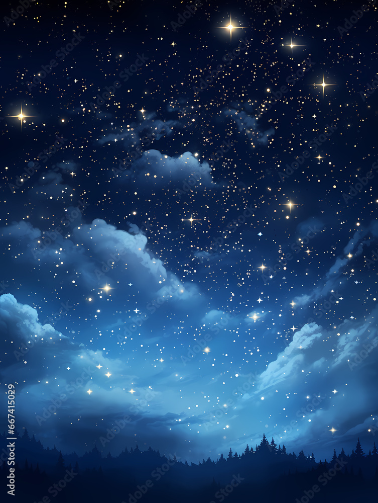Sky, starry night, countless twinkling stars background wallpaper ...