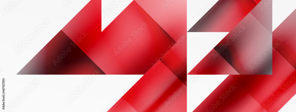 Captivating vector abstraction. Triangles interlock in mesmerizing ...