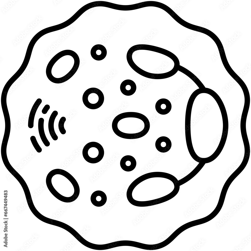 Neutrophil Icon. Myeloid Blood Cell Structure Symbol Stock Illustration ...
