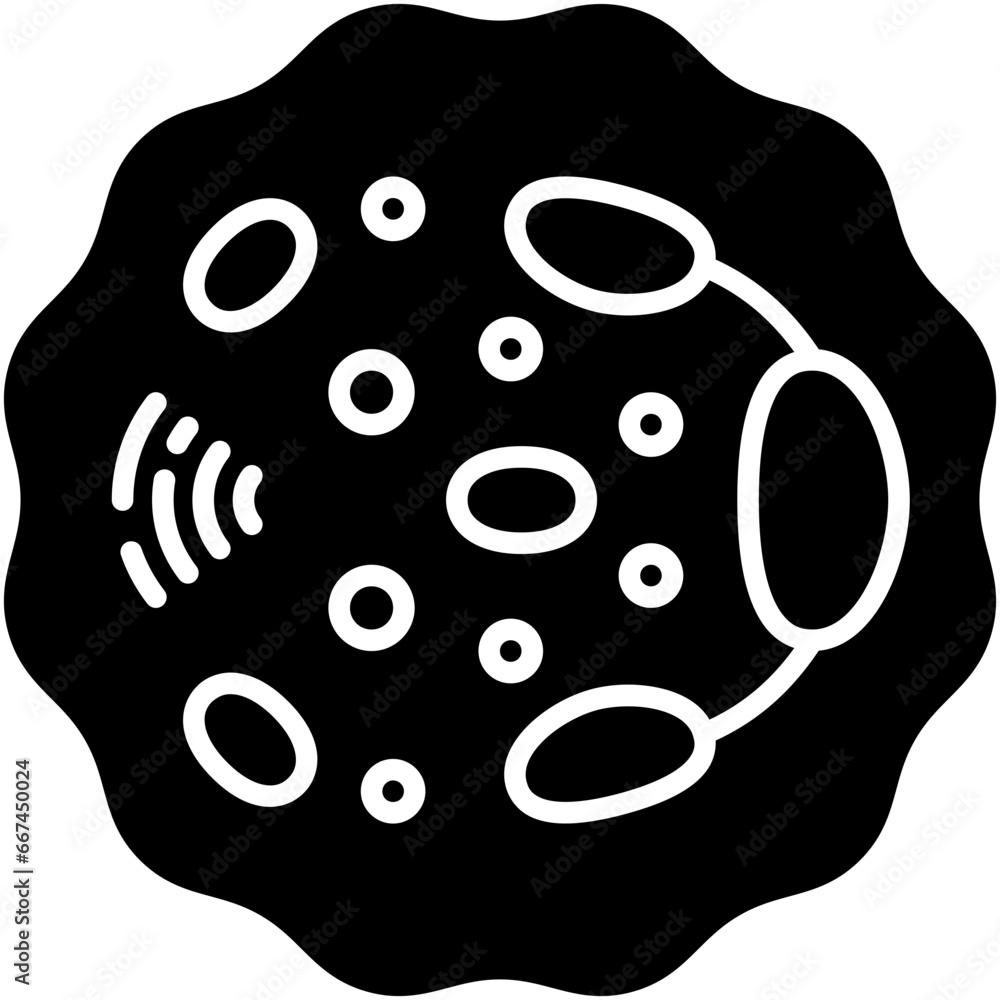 Neutrophil Icon. Myeloid Blood Cell Structure Symbol Stock Illustration ...