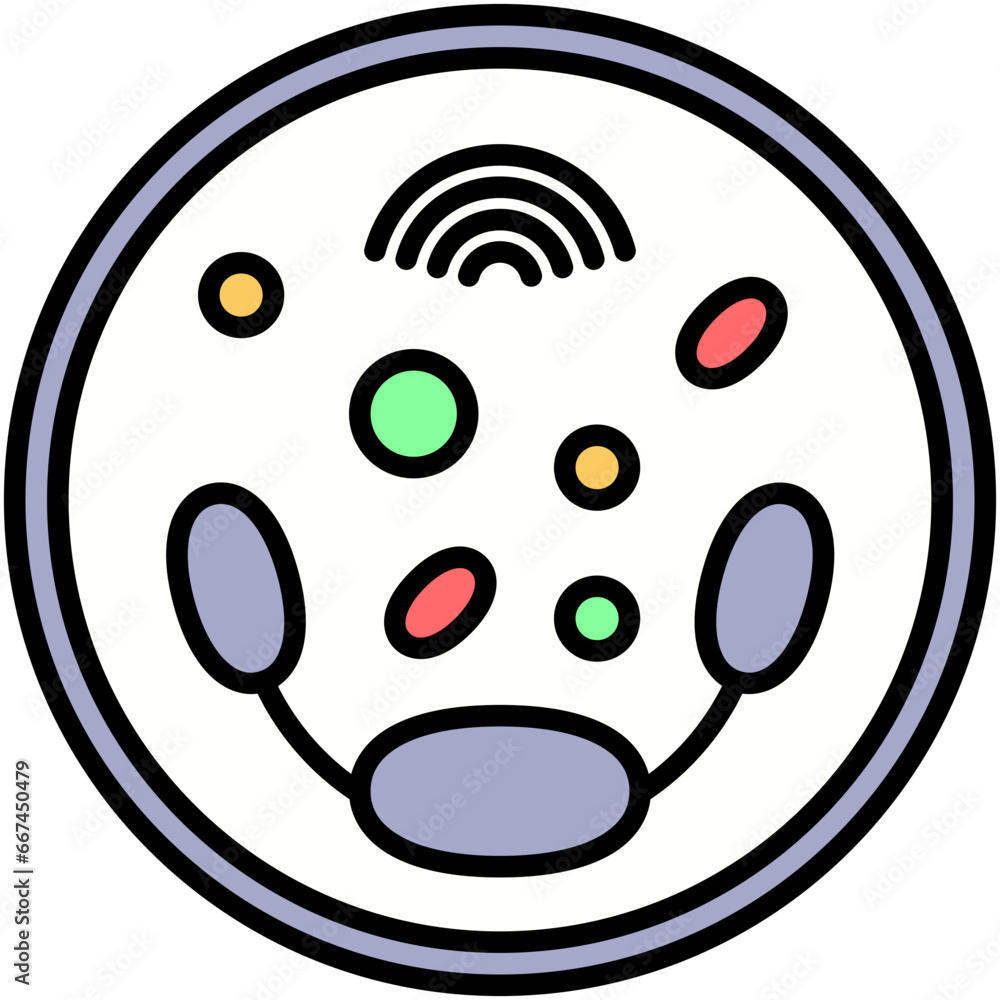 Neutrophil Icon. Myeloid Blood Cell Structure Symbol Stock Illustration ...