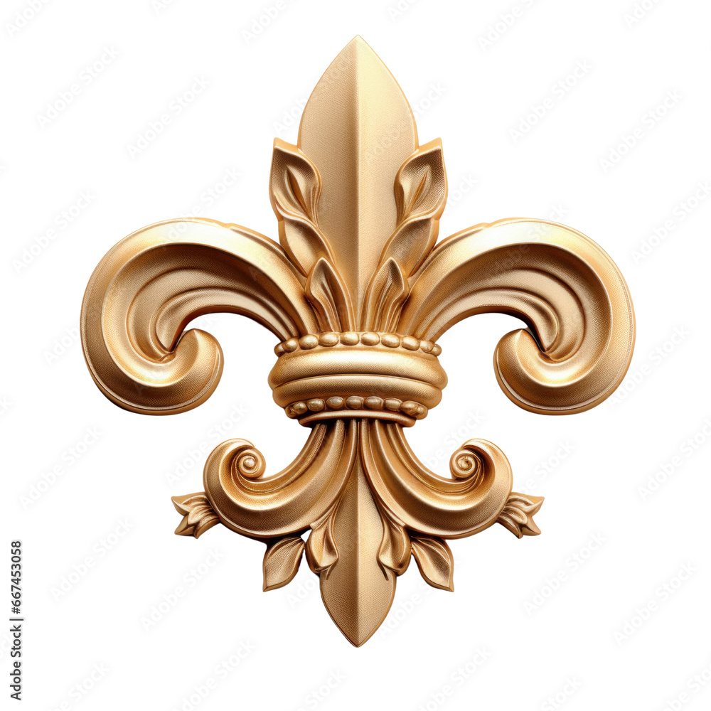 Fleur de lis motifs object isolated png. Stock Photo | Adobe Stock