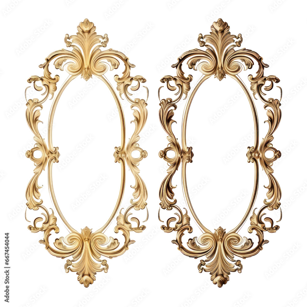 Cartouche frames object isolated png. Stock Photo | Adobe Stock