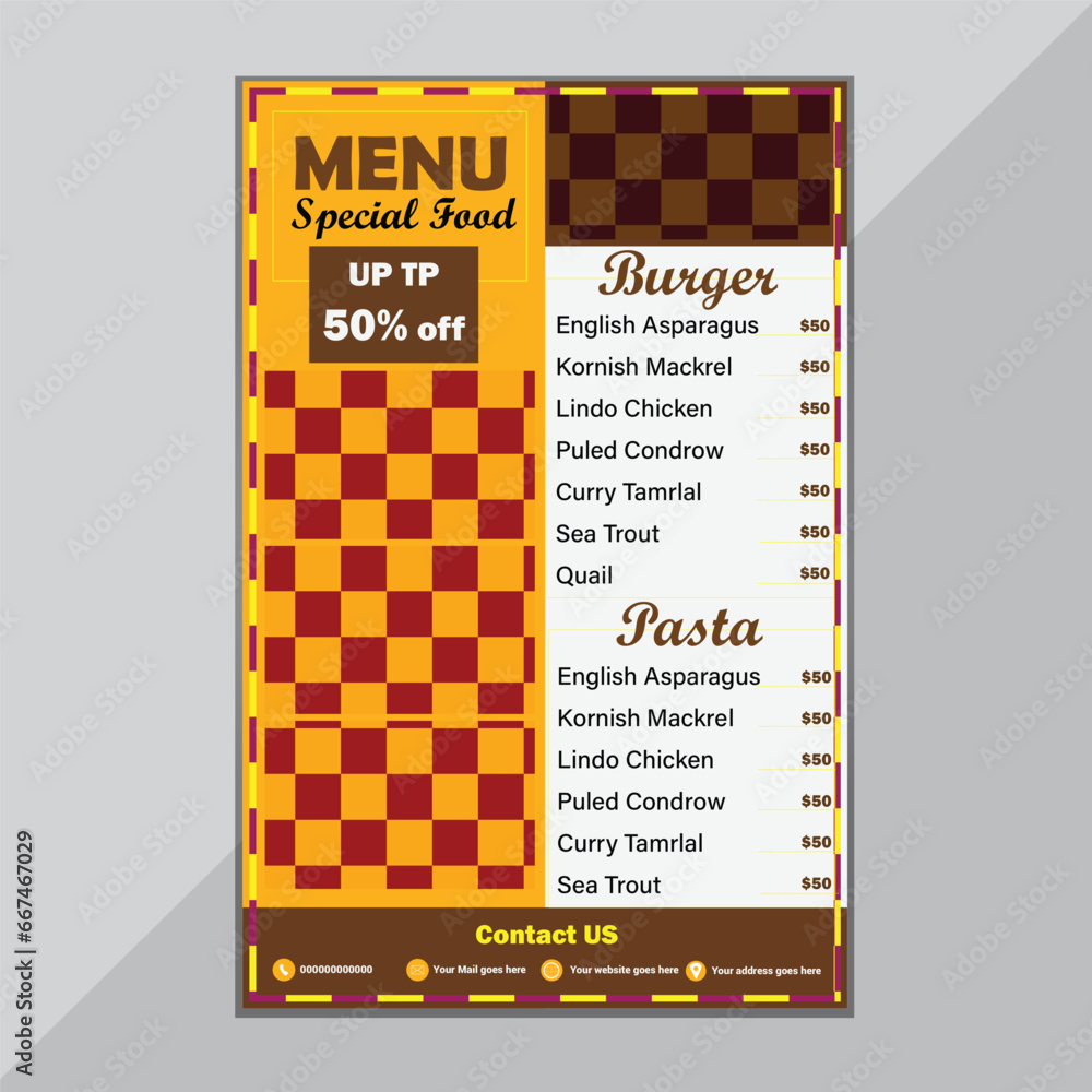 ,Waves Fast Food Restaurant New Menu template Customize this template ...