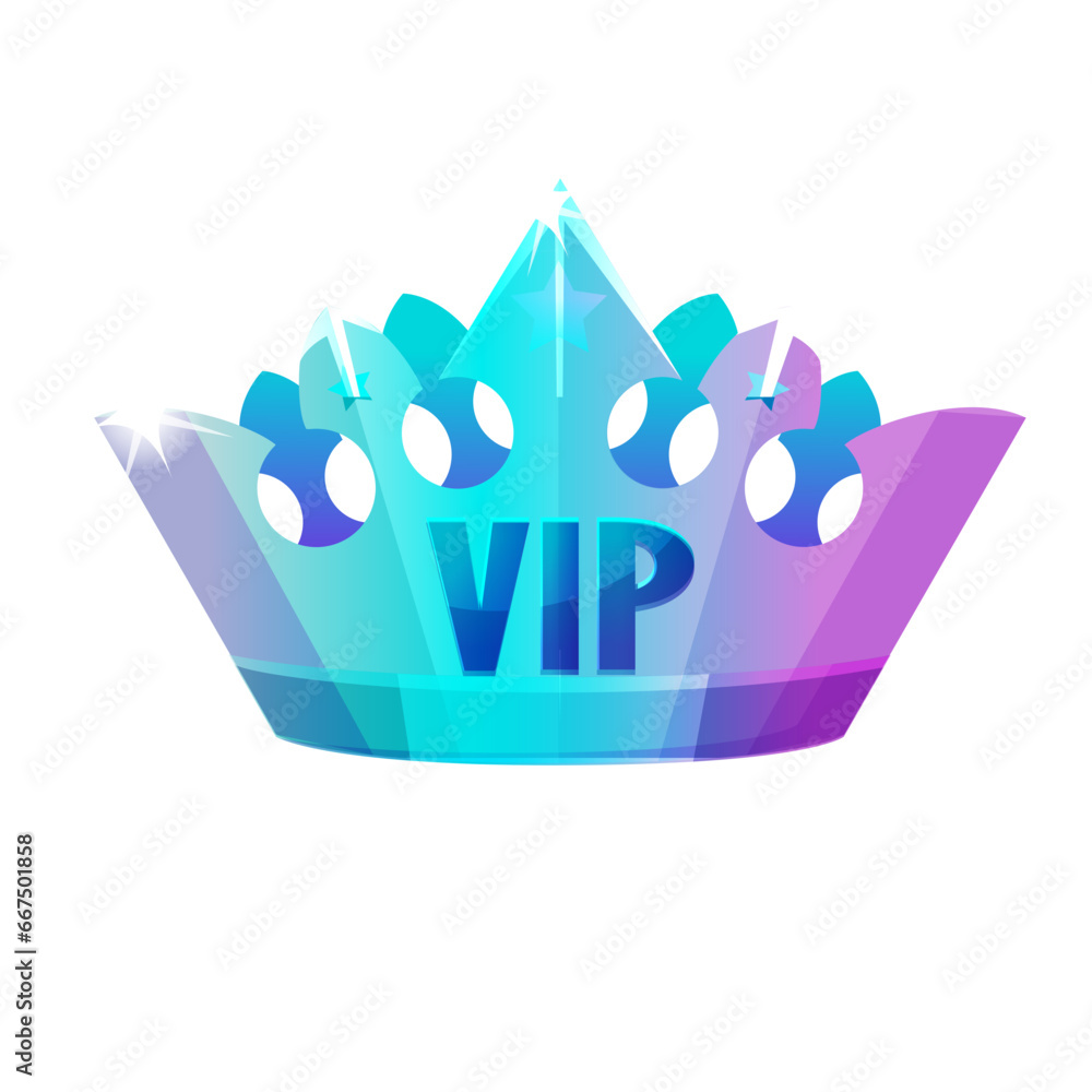 VIP crown for the game, award emblems for the winner. SVG illustration ...