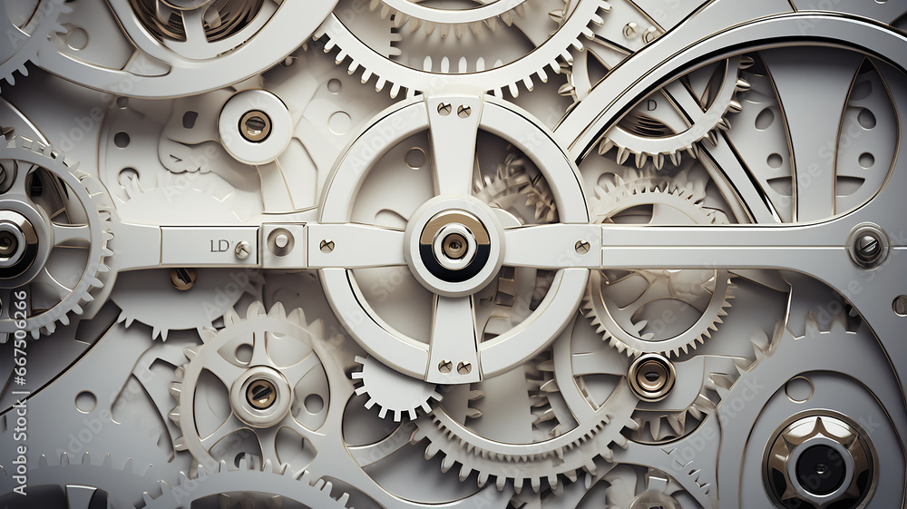 white gears, teamwork business abstract background texture a lot of ...