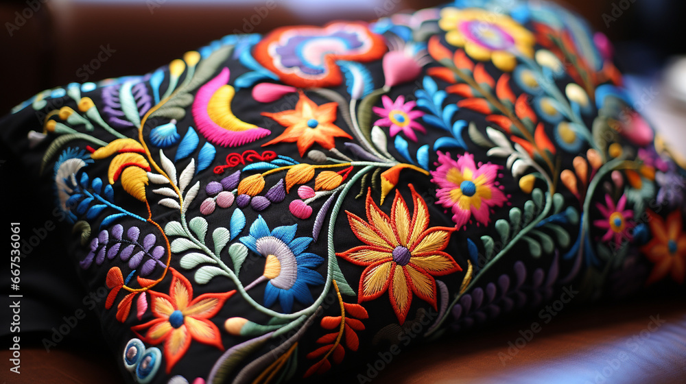 Embroidered folk art: Folk art designs beautifully embroidered on ...