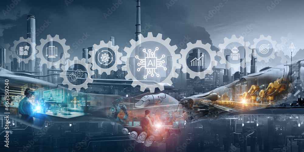 Using AI in manufacturing. AI adoption for predictation, forecasting ...