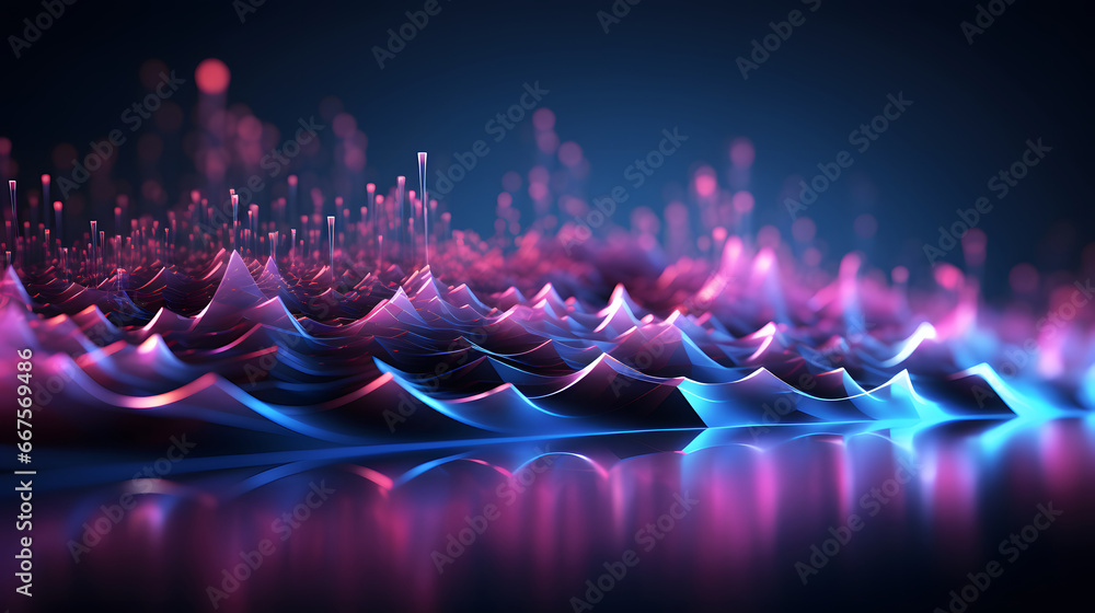 purple and pink soundwave background, abstract blue wave background, 3d ...
