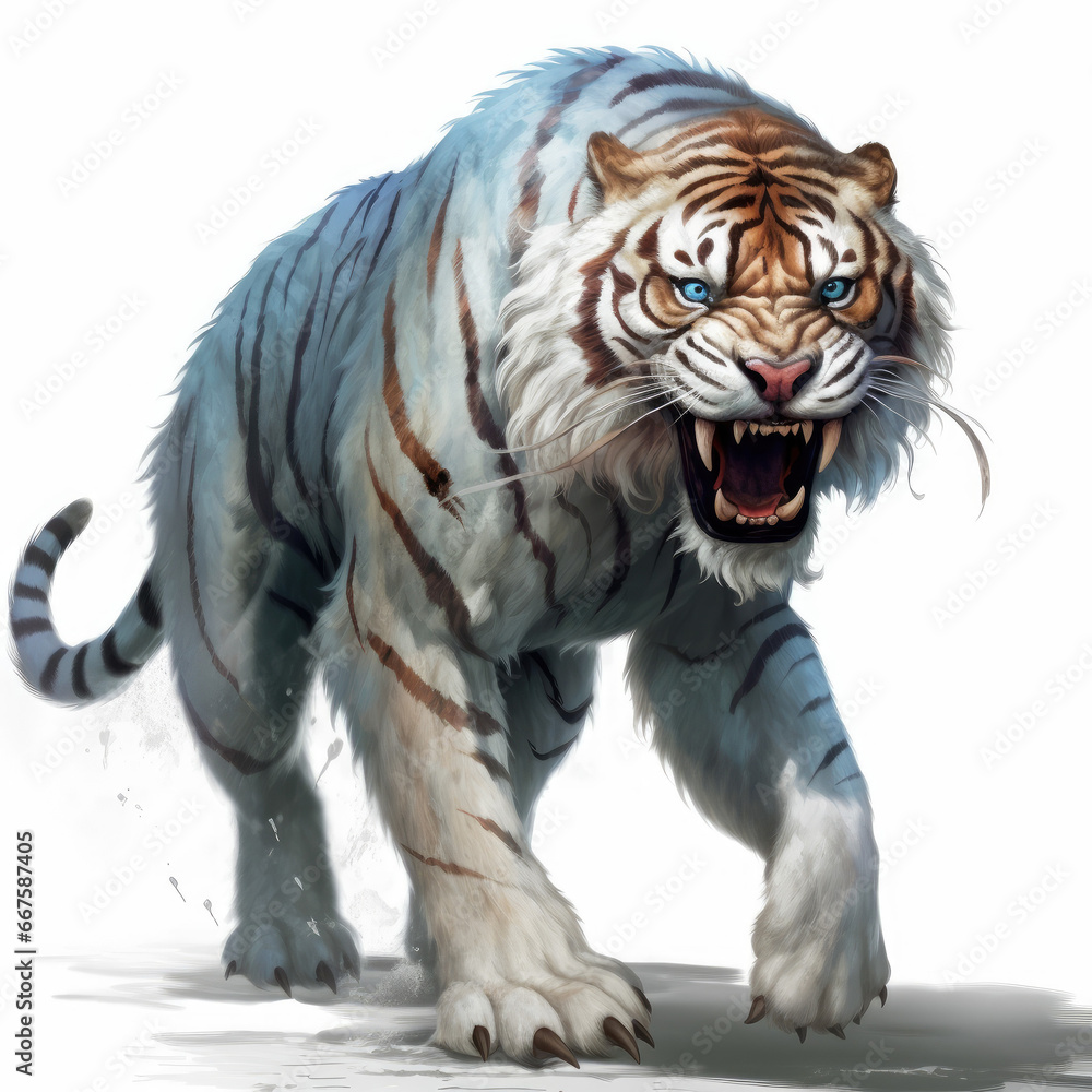 "Realistic Saber-Toothed Tiger Artwork" , Medieval Fantasy RPG ...