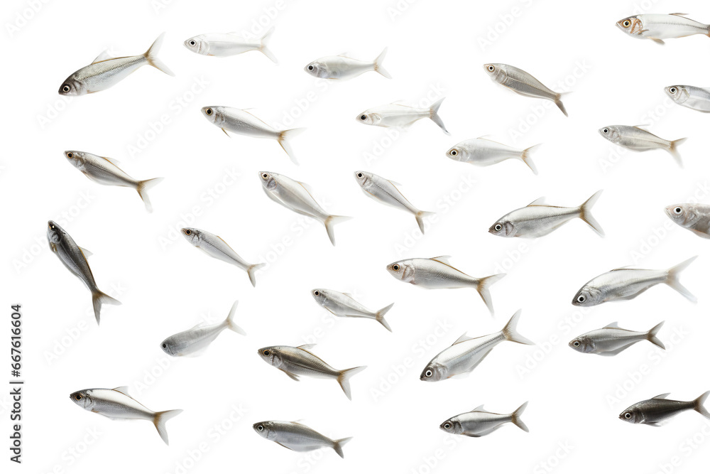 Shoal of Fishes Isolated on transparent background, PNG Stock ...