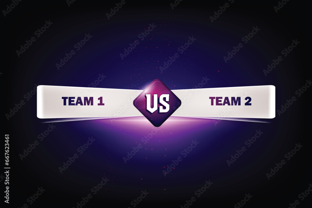 Duel battle versus vs scoreboard broadcast lower third screen for ...