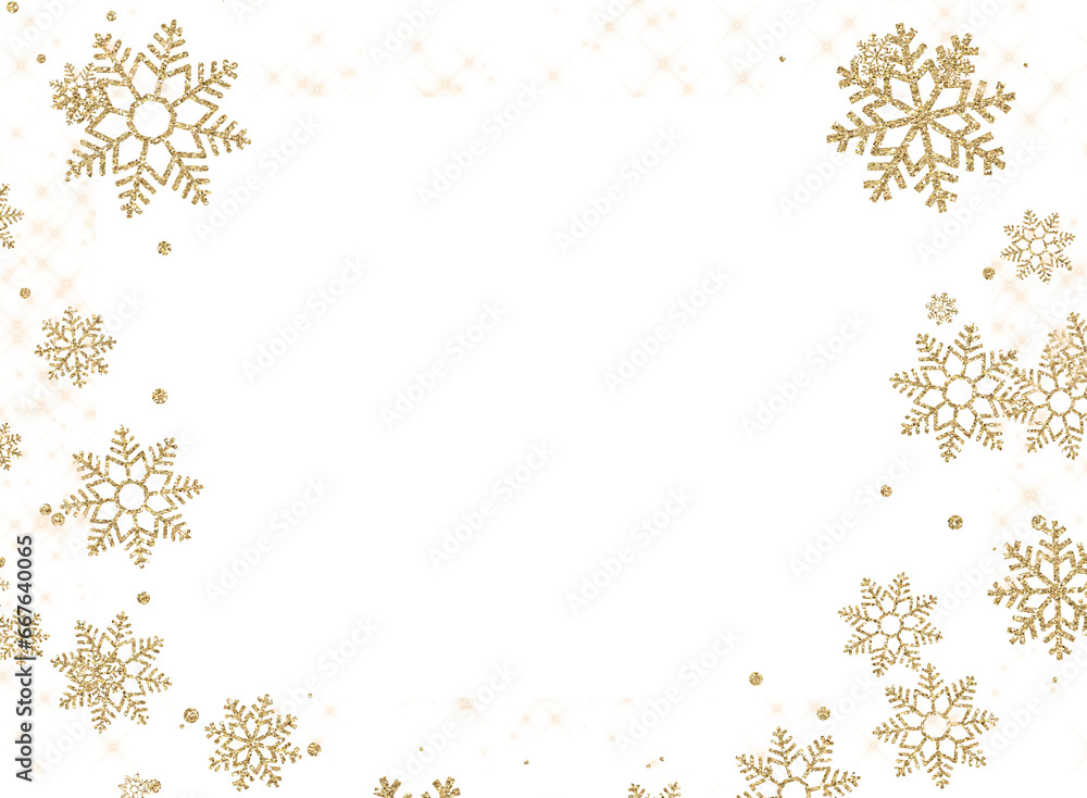 Christmas gold frame png, glitter shiny, gold frame border transparent ...