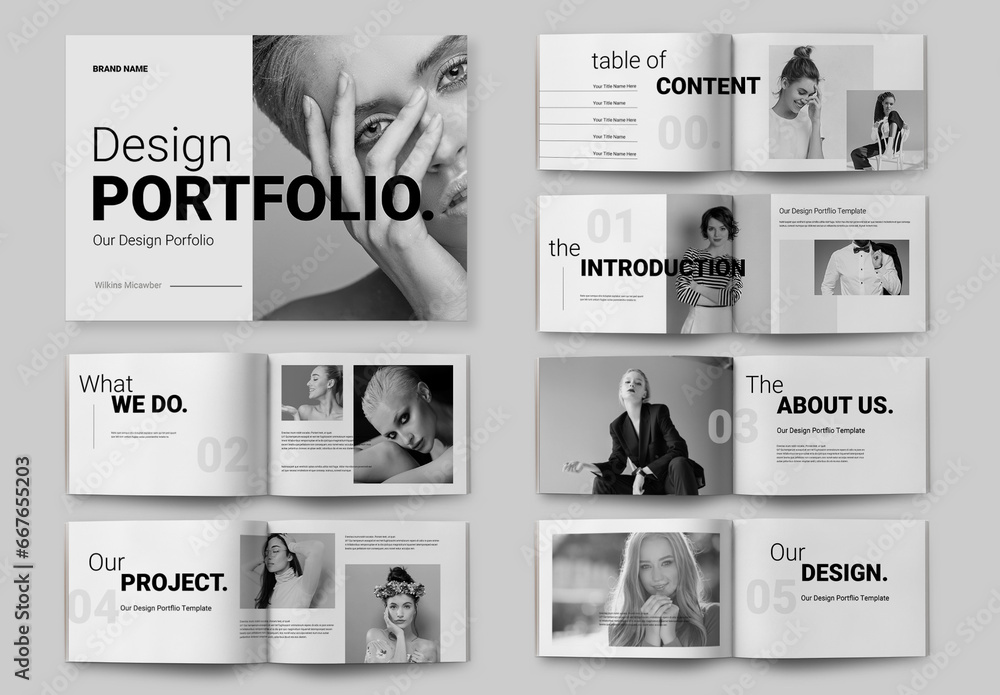 Portfolio Layout Stock Template | Adobe Stock
