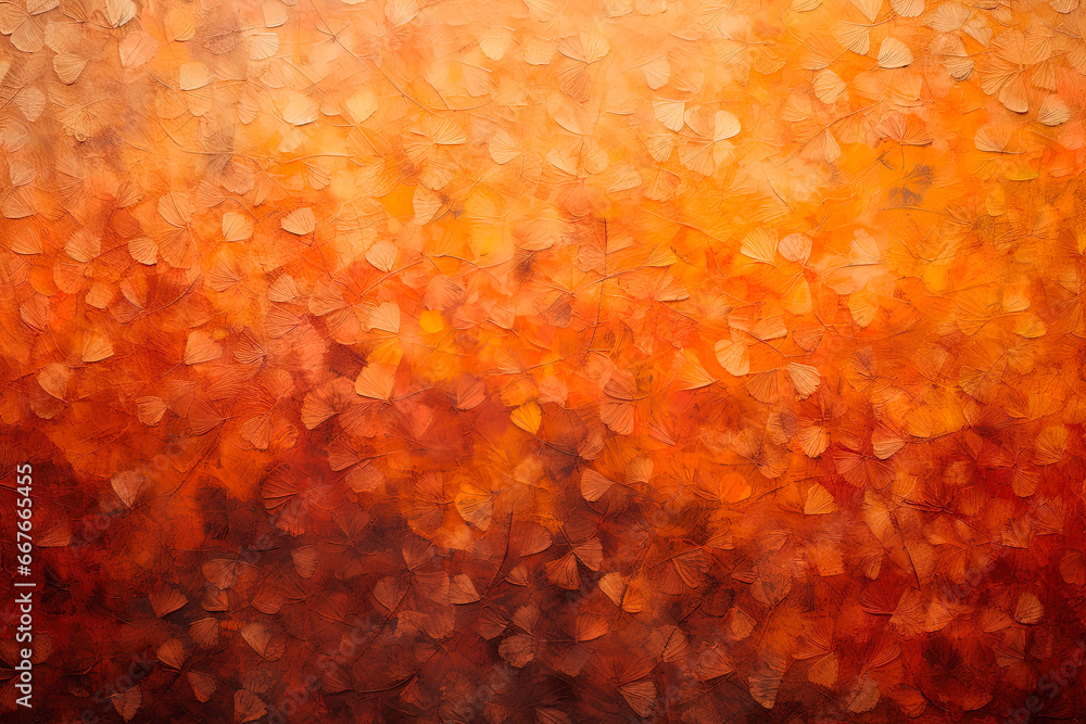 abstract orange palette background with touchable fall colors texture ...