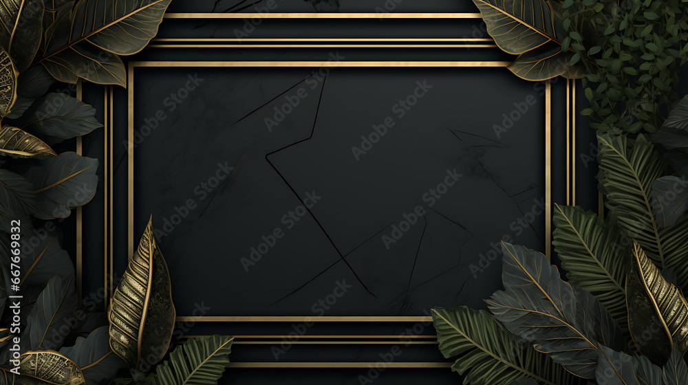 Ornament neo-classical border frame background with space for text ...