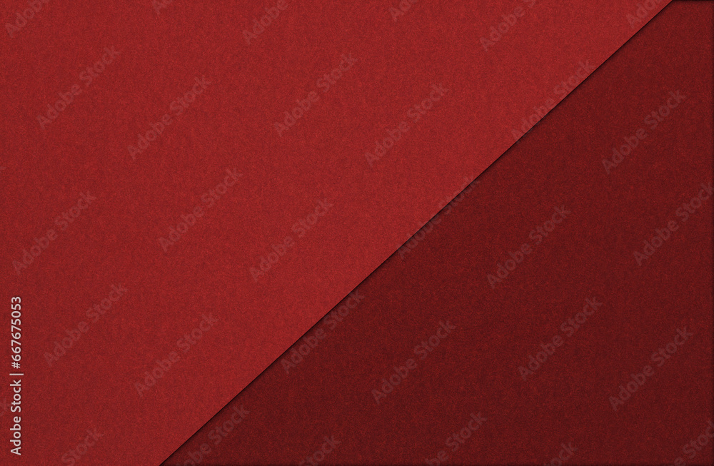 Diagonally divided red colour tone paper textures. Retro colour ...