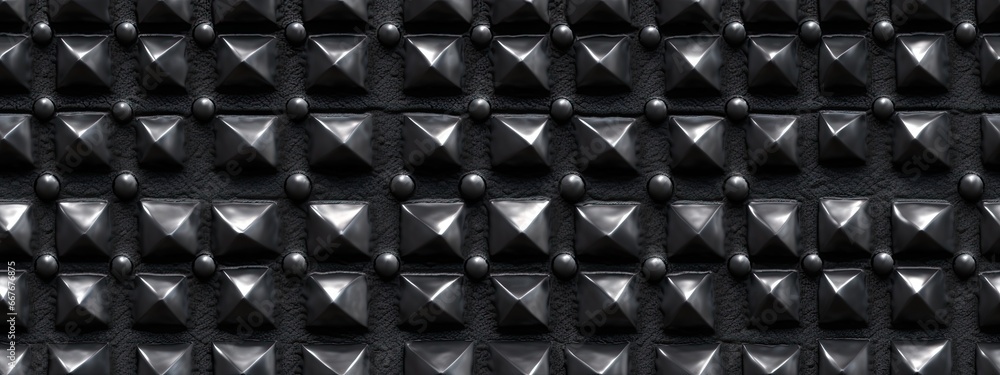 Knurling dark metal diamond studs seamless texture. Industrial ...
