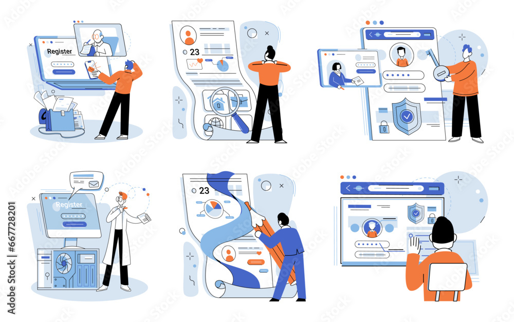 Personal profile. Vector illustration. Personal profiles provide ...