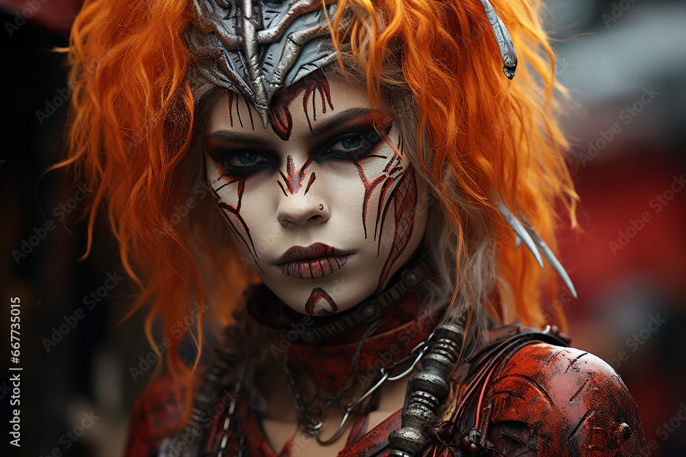 Generative AI concept portrait of scary horrible personage fantasy ...