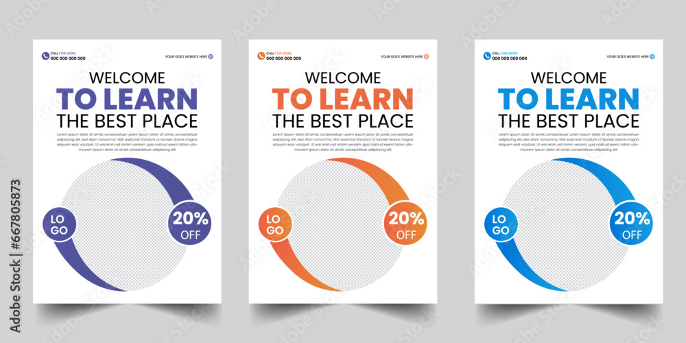 Free vector back to school vertical flyer template , education,course ...